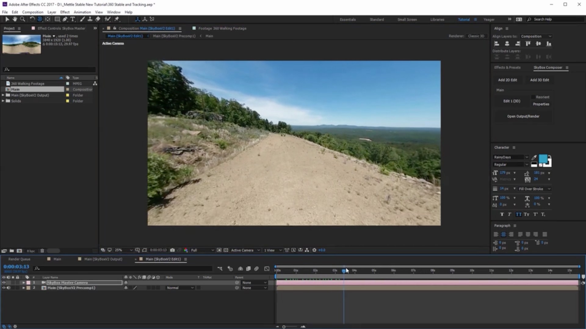 How to Add Credits to a 360° Video in After Effects + Free Project File ...